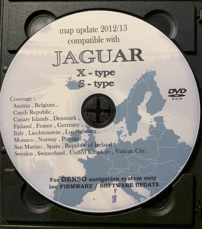SAT NAV DISC MAP UPDATE for S-Type,X, XJ, XJ8, XJR, JAGUAR NAVIGATION ...