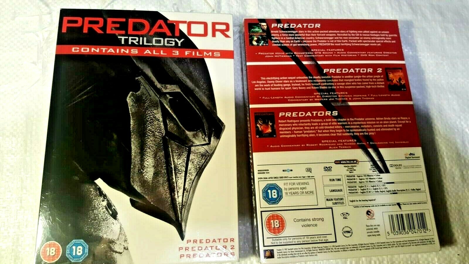 Predator Trilogy [DVD] [1987] DVD ~ Arnold Schwarzen, 2011, 3-Disc Set ...