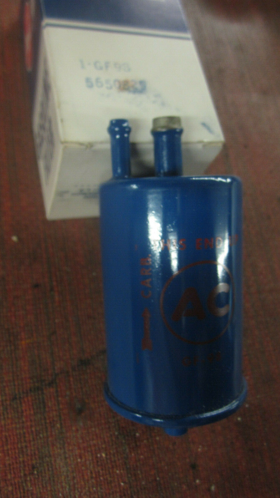NOS 1966-1971 AC DELCO 5650829 GF 98 BLUE AC FUEL FILTER CAMARO PONTIAC ...