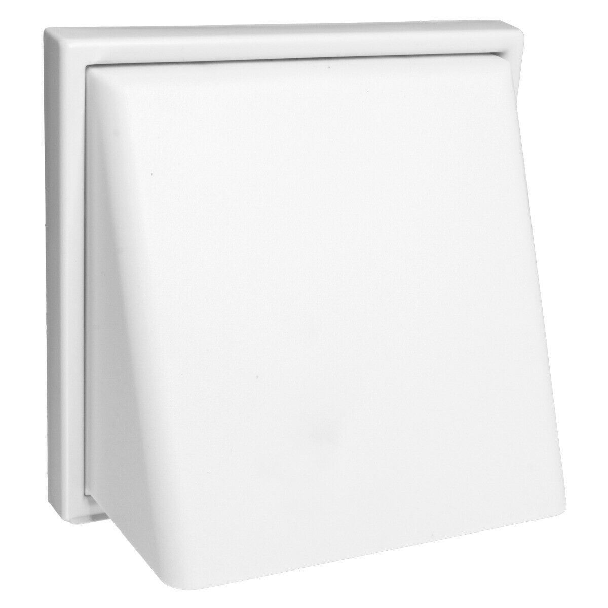 WALL VENT COVER Square Air Hooded Grill Grille Extractor Fan Cover ...