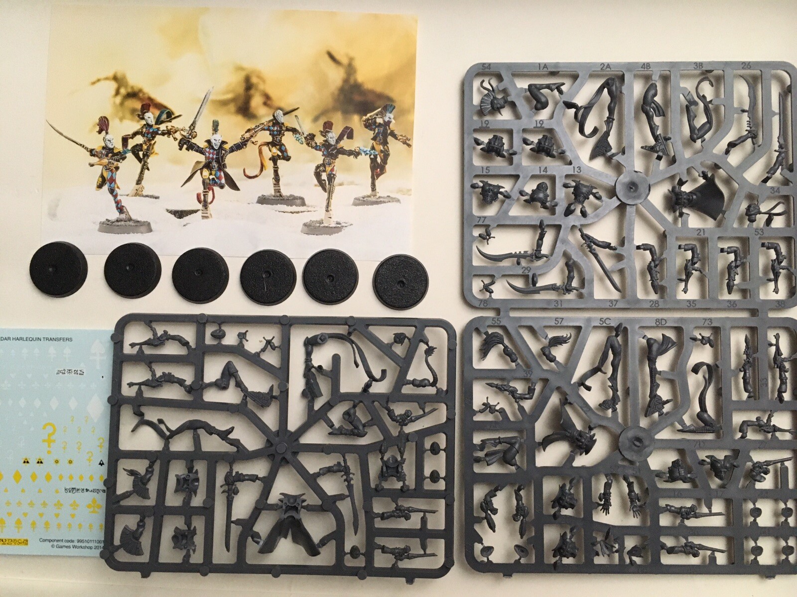 Aeldari Harlequin Troupe 6 Harlequins Yanari eldar Warhammer 40k ...