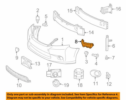 52115-75020 Toyota Support, front bumper side, rh 5211575020, New ...