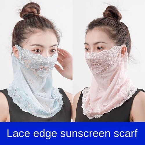 Comfortable Sunscreen Face Scarf Anti-UV Ear Headband Scarf Neck Mask ...