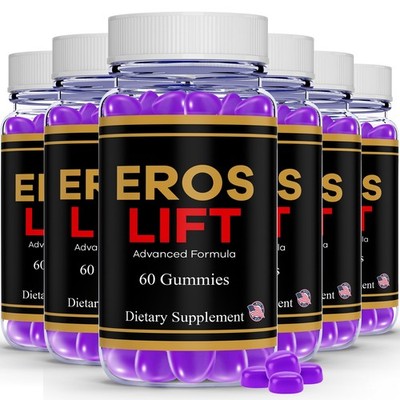 (6 Pack) Eros Lift Gummies, ErosLift Gummies for Men Performance ...