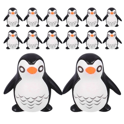 20 Pcs Mini Resin Penguin Figurines Cute Miniature Penguins for Cake ...