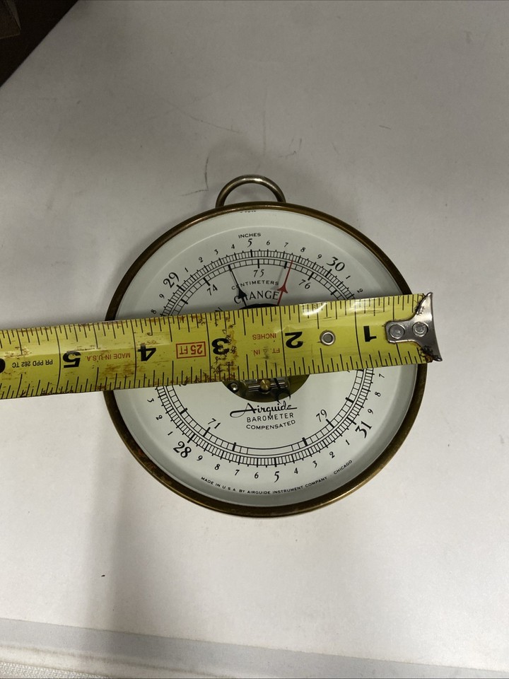 Vintage Airguide Hanging Barometer Compensated Model 211B | eBay