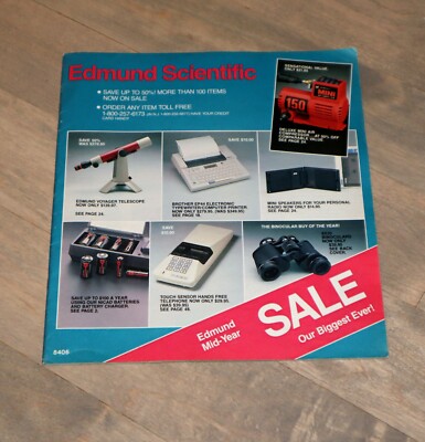 Edmund Scientific Co | 1984 Mid-Year Sale Catalog #8406 Technology ...
