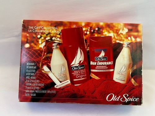 Vintage Retro OLD SPICE The 4 Piece Gift Set By SHULTON Old Formula NIB ...