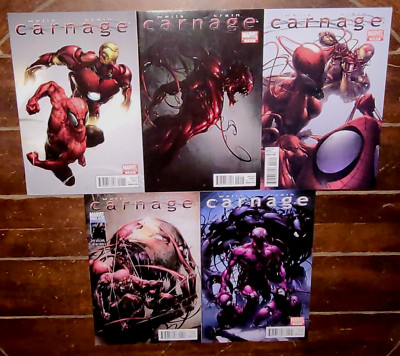Carnage #1 thru #5 By Zeb Wells/Clayton Crain, (2010/11, Marvel): Free ...
