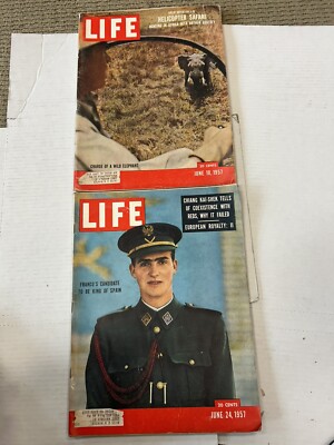 LIFE MAGAZINES JUNE 24, 1957 JUNE 10 1957 VINTAGE ADS EXCELLENT ...