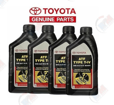 Genuine Toyota Lexus ATF Type T-IV Automatic Transmission Fluid OEM 4 ...