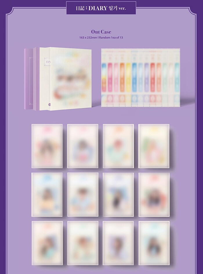 IZONE - [Oneiric Diary] 3rd Mini Album 1P Photo book Cards K-pop CD ...