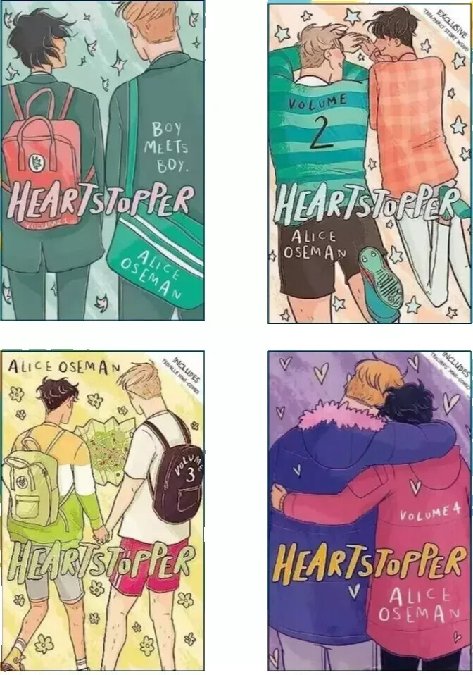 Heartstopper Alice Oseman 4 Books Collection Set Volumes 1-4 New Stock ...
