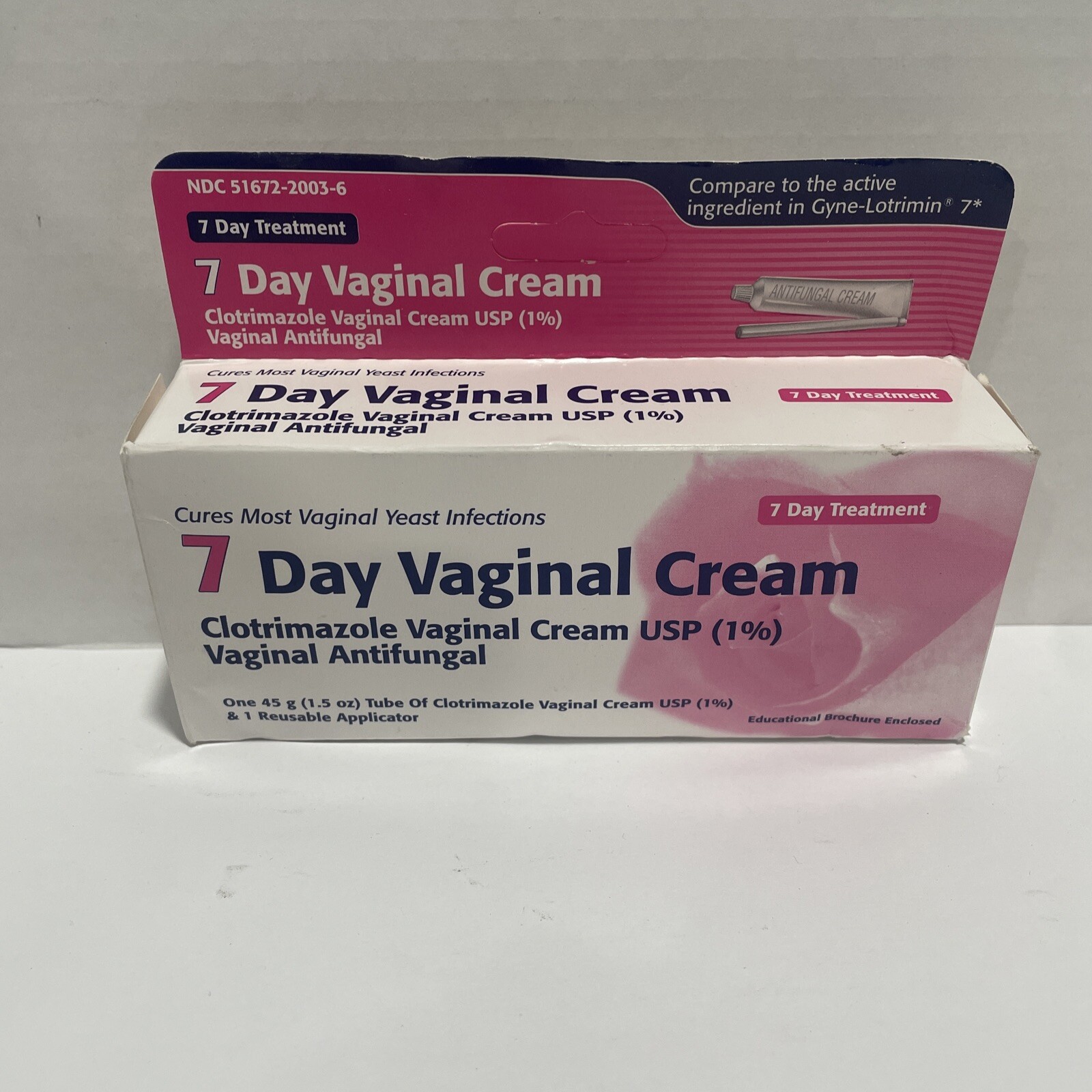 7 Day Vaginal Antifungal Cream 1%USP Expiration Date: 09/24 ...