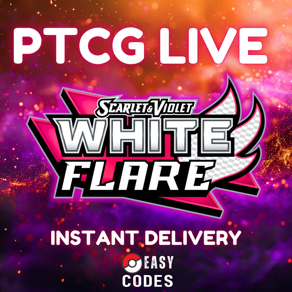 Black Bolt & White Flare Codes Booster Pokemon TCG Live Pack Instant ...