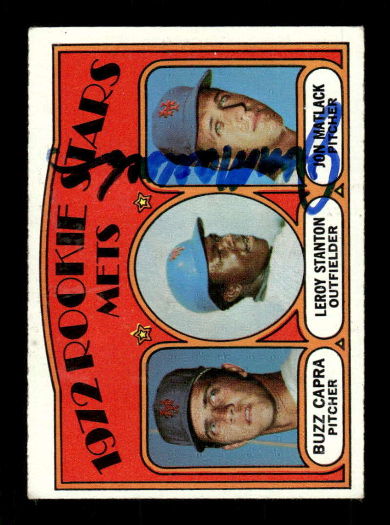 1972 Topps New York Mets 141 Jon Matlack Signed Auto Autograph 07 ...