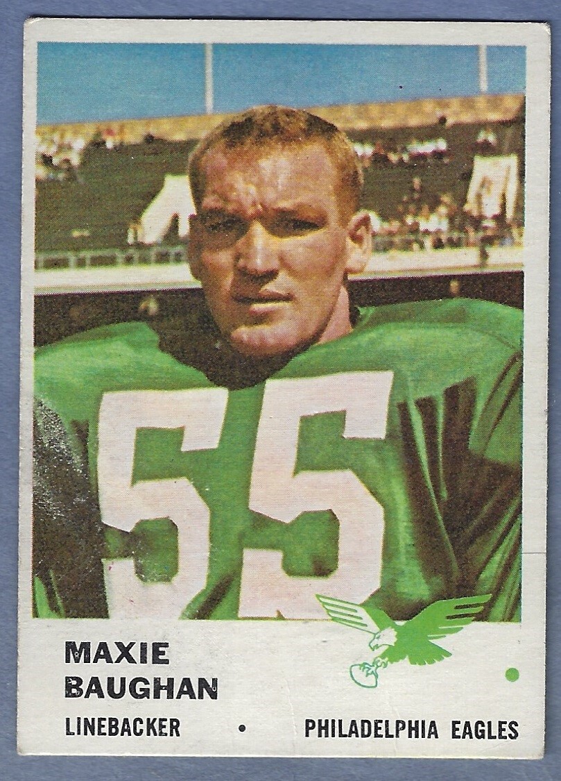 1961 Fleer Football #56 Maxie Baughan Rookie Card Eagles Good-VG | eBay