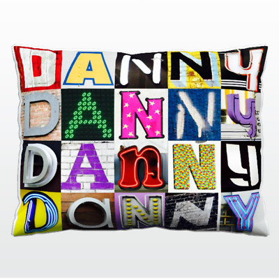 Personalized Pillow featuring the name DANNY in photos of actual sign ...