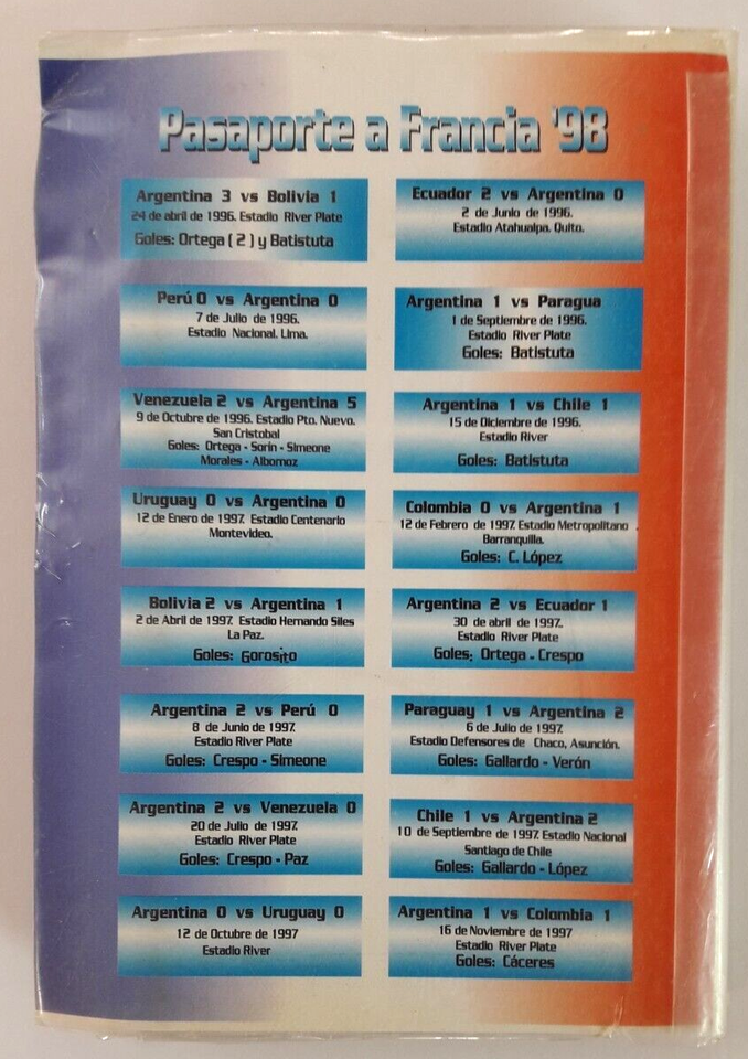 Roberto Sensini Argentina Team 1998 World Cup Ultra Figus Trading Card ...