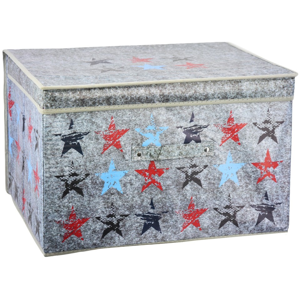 Large Collapsible Storage Box Folding Jumbo Storage Chest Kids Room Toy ...