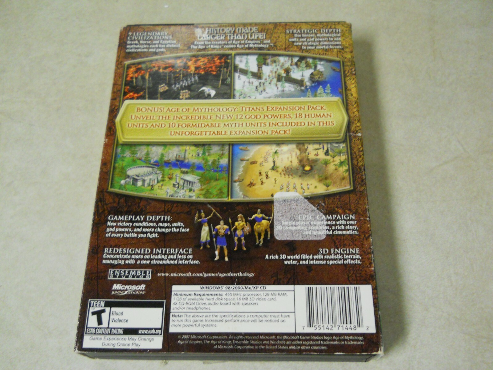 Age of Mythology + Titans Expansion CD ROM PC Video Games | eBay