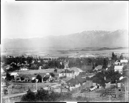 Panoramic view of Corona from the high school 1908 California Old Photo ...