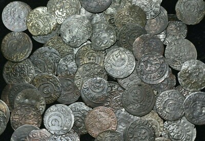 XVII cent. ONE COIN FROM LOT MEDIEVAL SHILLING SOLIDUS POLAND/SWEDEN ...