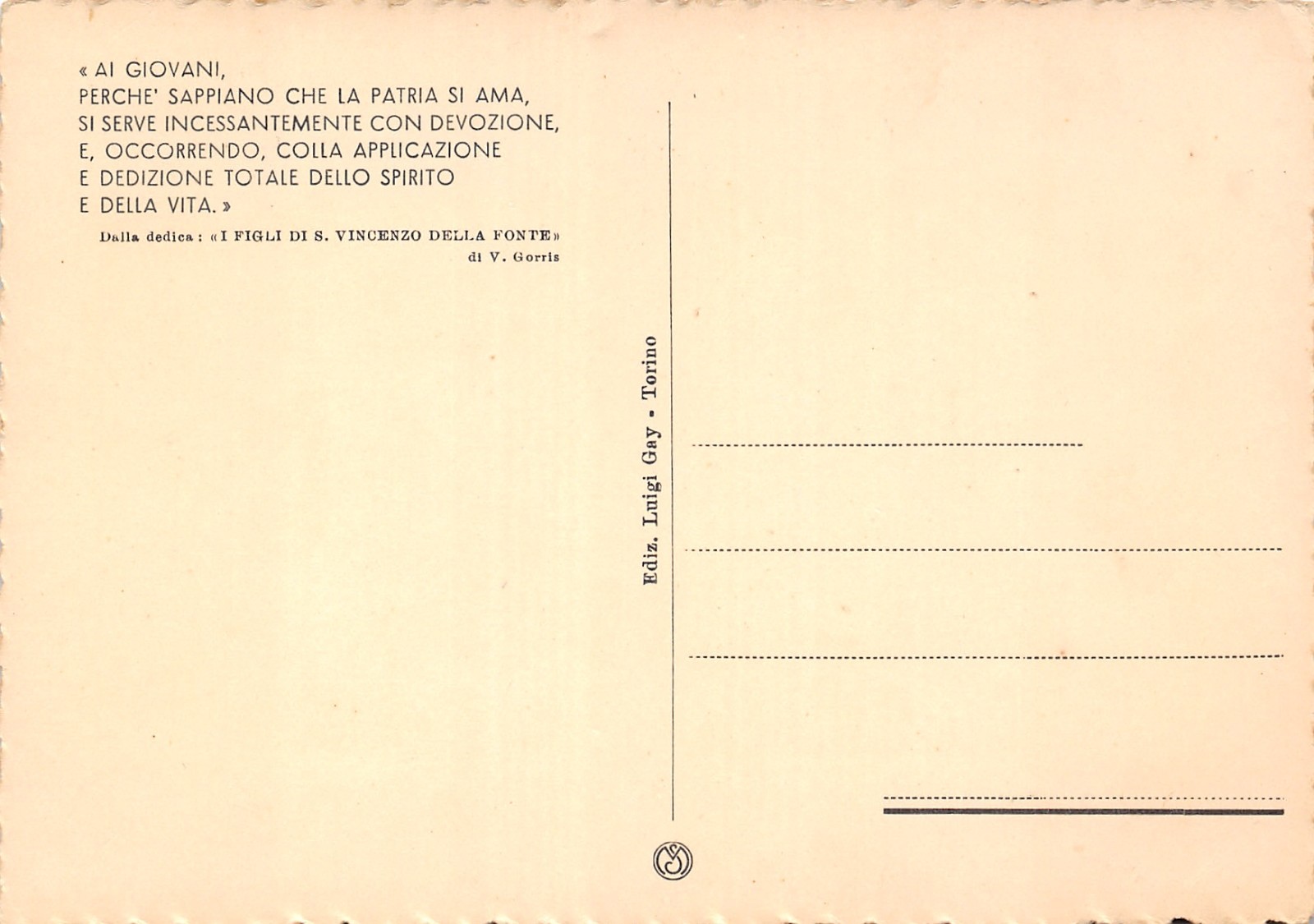 3872) WW1 VAL D'AOSTA, I CADUTI DI SAN VINCENZO DELLA FONTE, SAINT ...