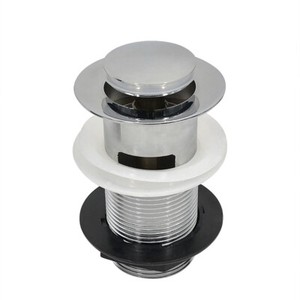 Bathroom Basin Sink Waste Pop Up Push Button Click Clack Plug Slotted ...