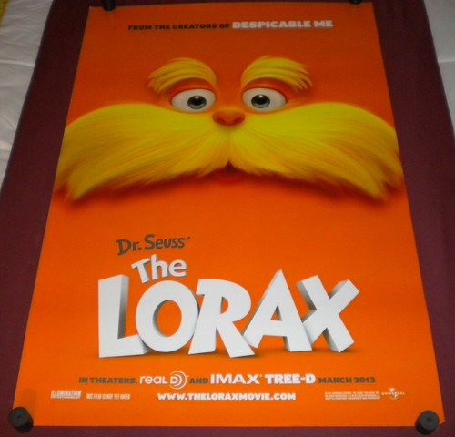 The Lorax Movie Poster 27x40 D/S Danny DeVito Ed Helms Zac Efron Taylor ...