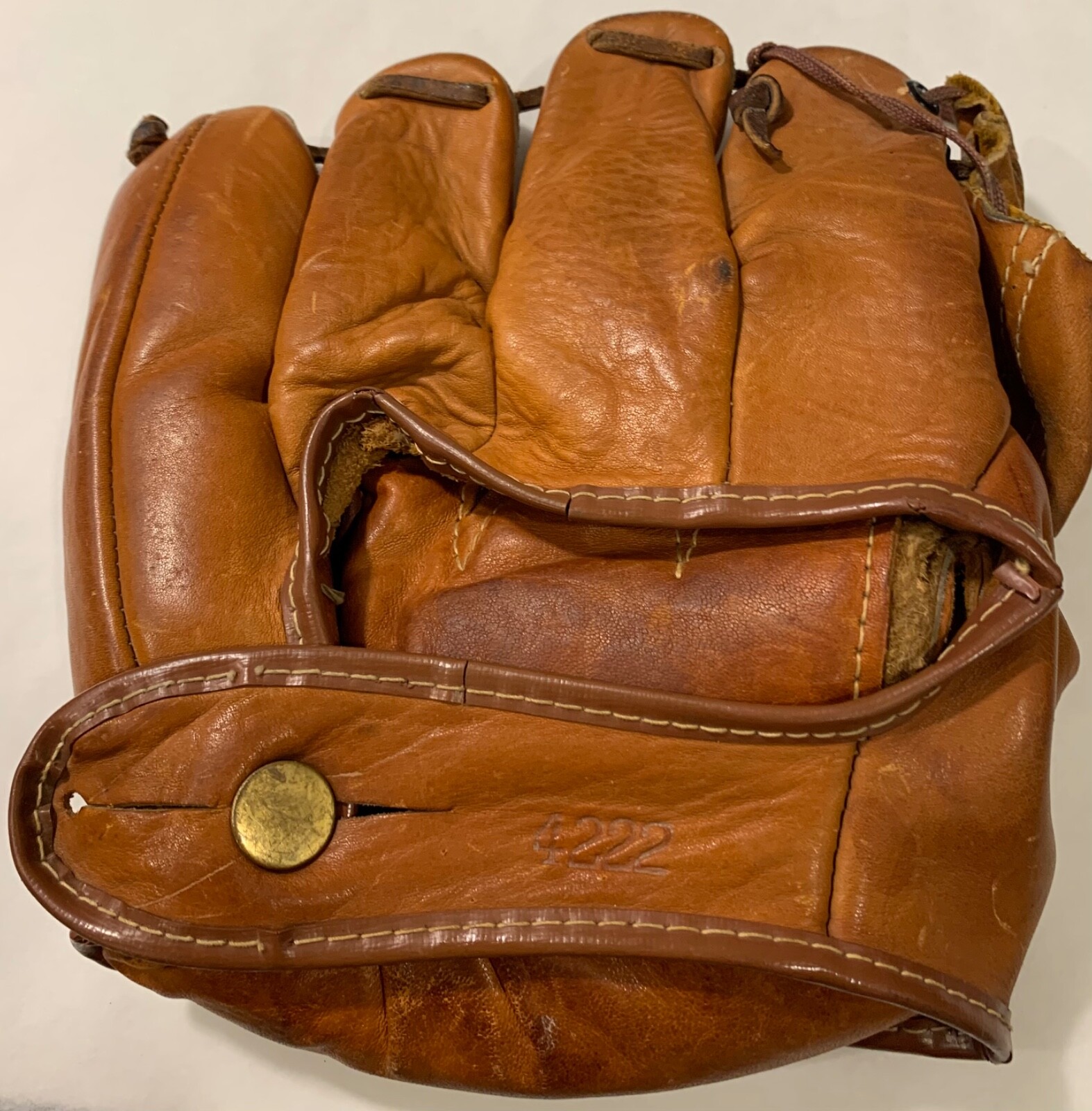 Vtg 1950s Ransom Jackson 4222 Leather Baseball Glove Mitt Cubs Dodgers ...