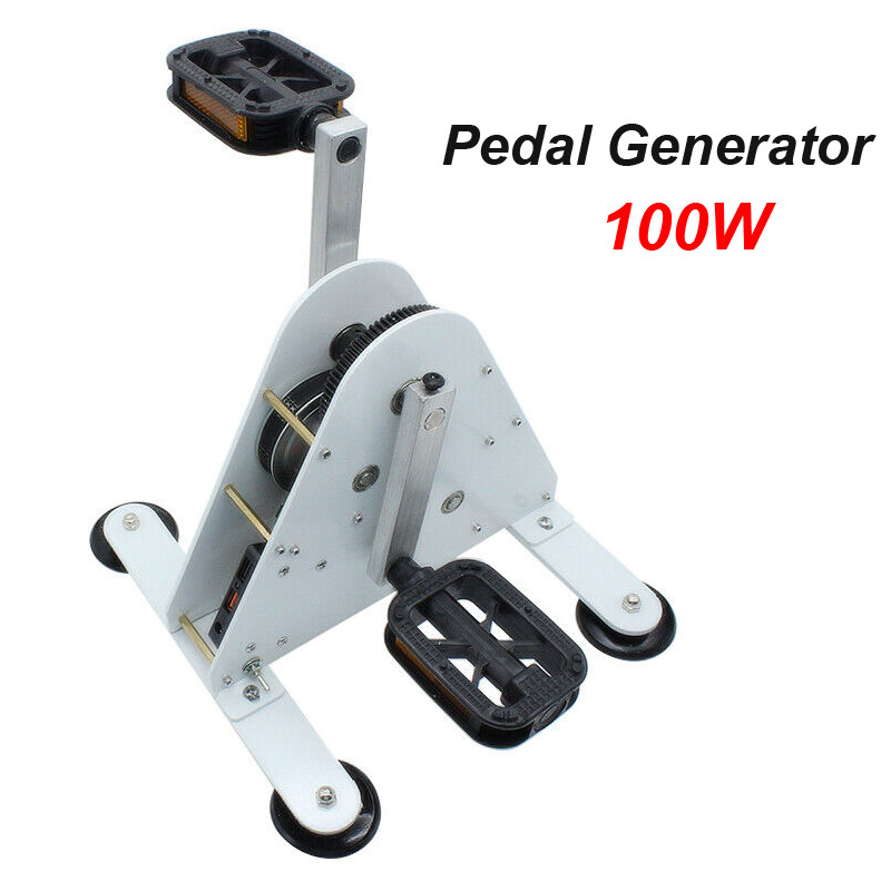 50/100W Foot Pedal Generator Small Hand-cranking Generator Spinning ...