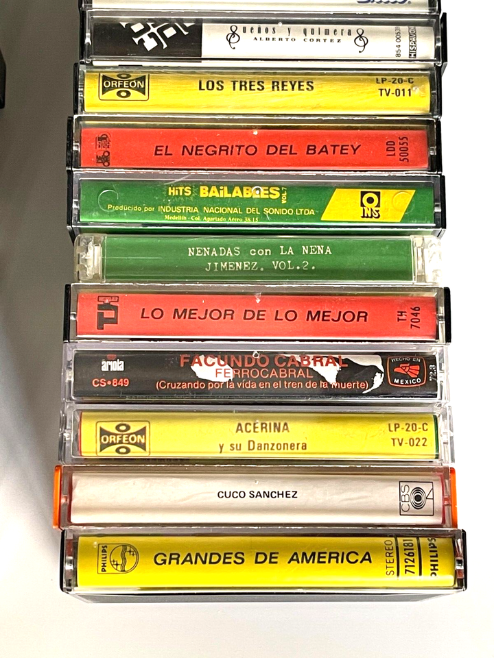 Lot of 31 1970-1990's Vintage Mexican Latin Music Tape Cassettes ...