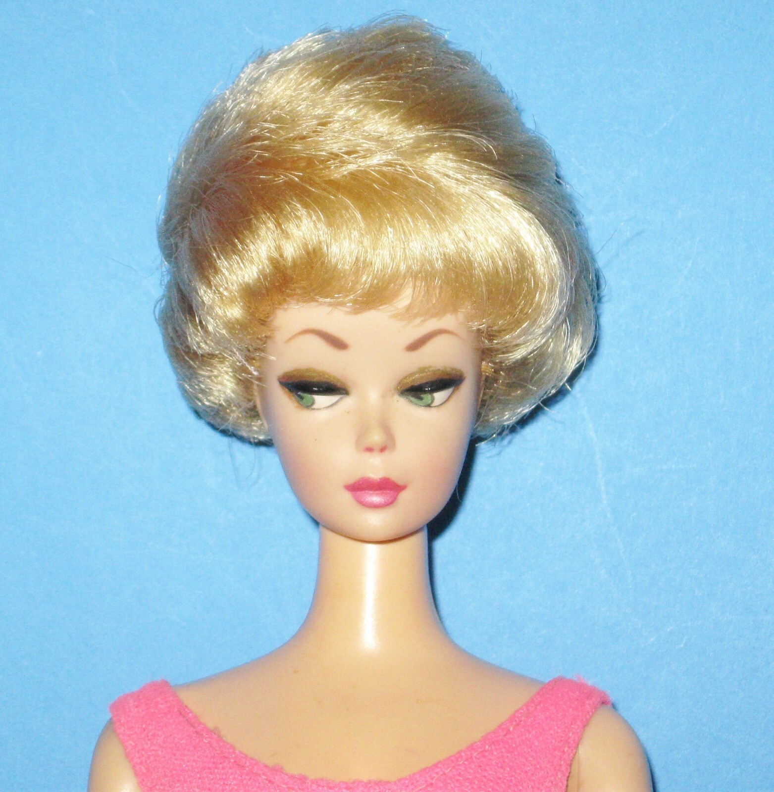 Vintage Barbie Blonde BEEHIVE 1960s Wig for Miss Barbie Fashion Queen ...
