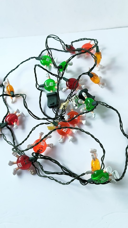Vintage M&M Candy Character Happy Lights String Set Christmas | eBay