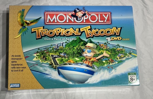 Monopoly Tropical Tycoon DVD Board Game 2007 Hasbro / Parker Brothers ...
