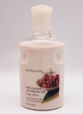 Bath & Body Works RED CURRANT & TYME TEA Lotion 8oz RETIRED SCENT NEW ...