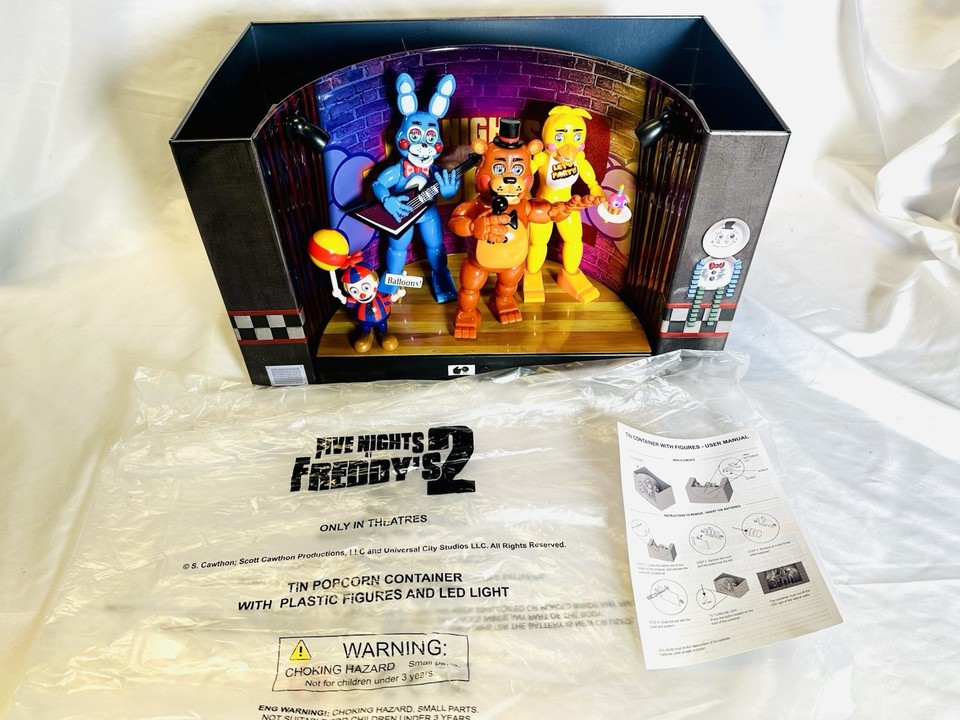 NEW Light Up LED FNAF 2 Five Nights AT Freddys Popcorn Bucket W ...