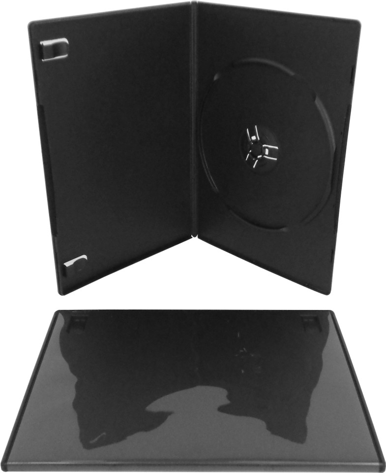 (10) Super Thin Slim Empty Black PREMIUM DVD Replacement Cases 7mm # ...