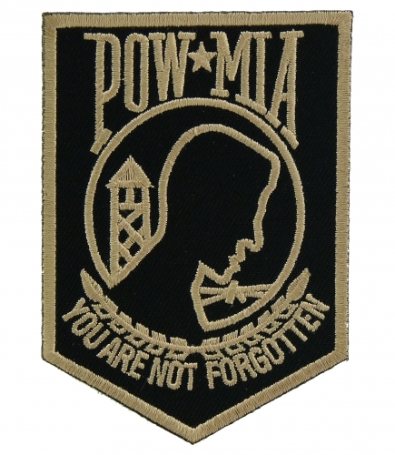 Gold & Black POW Logo Patch, POW MIA Patches | eBay