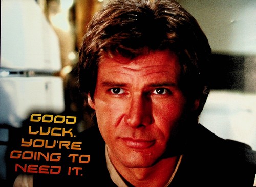 Star Wars Han Solo Good Luck You’re Gonna Need It Mini Poster 7.5"x 10. ...