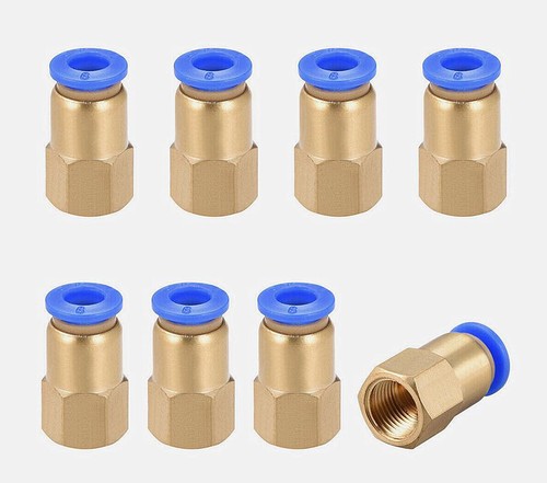 8Pc 6mm OD x G1/8" Female Part For Push To Air Connect Tube Fitting ...