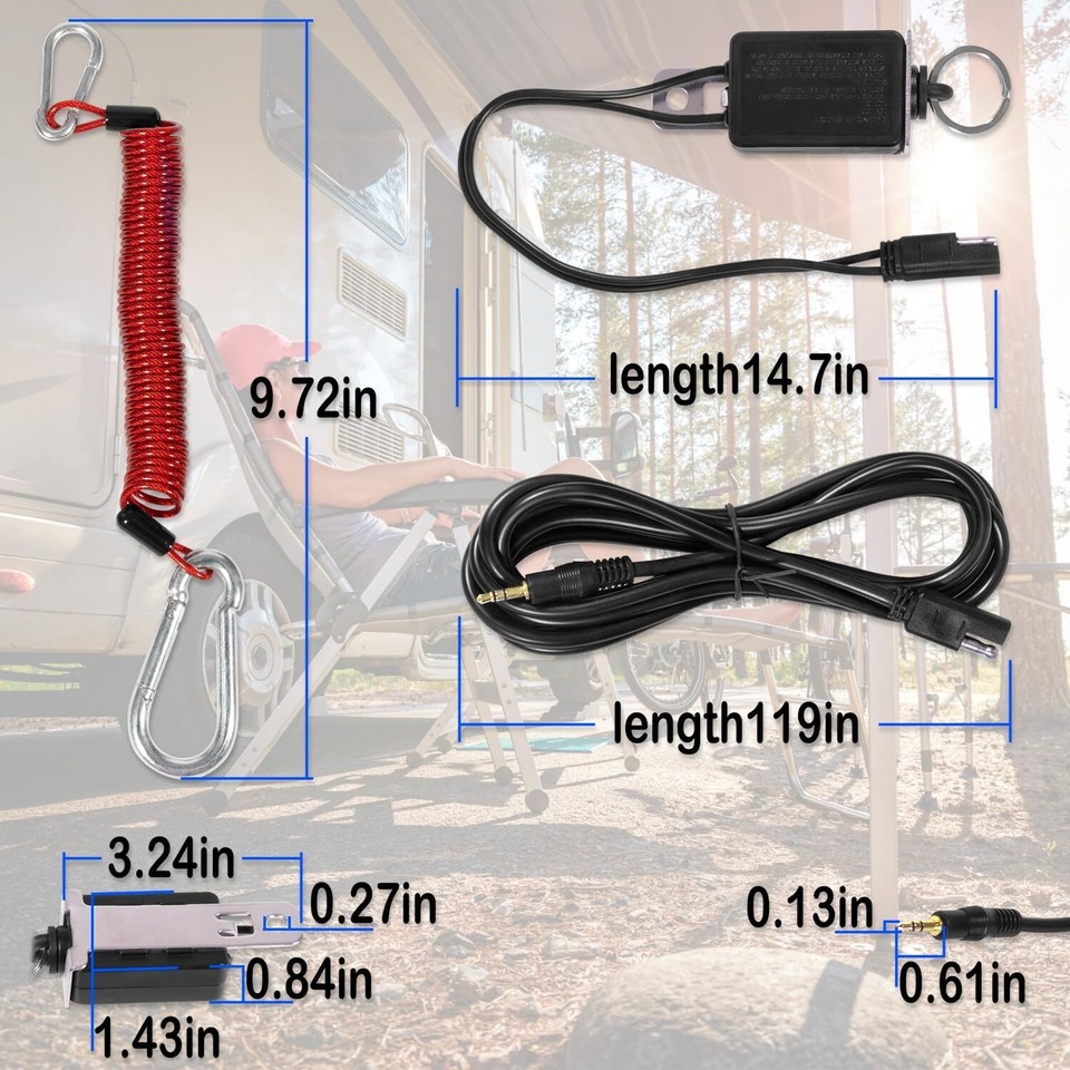 BRK2505 Breakaway Switch Kit for Blue Ox Patriot Supplemental Braking ...