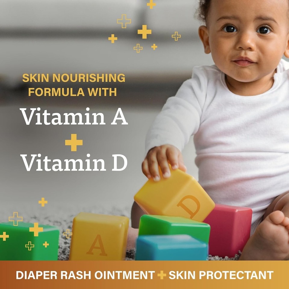 A+D Original Diaper Rash Ointment, Skin Protectant With Lanolin and ...
