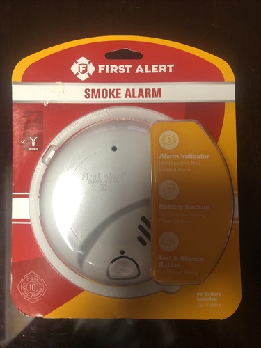 First Alert Smoke Detector Alarm Hardwired 9V Battery Backup Adapter ...