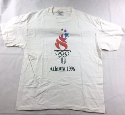 Vintage Atlanta Olympics 1996 T-Shirt Single Stitch 90s | eBay Vintage Atlanta Olympics 1996 T-Shirt Single Stitch 90s | eBay
