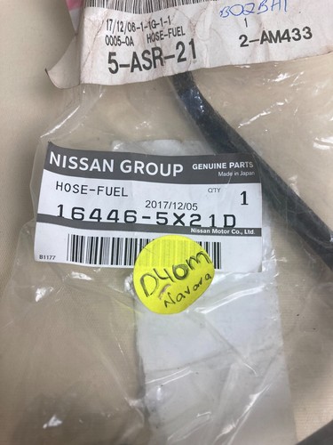 OEM NISSAN Genuine Car Part 16446-5X21D HOSE FUEL NAVARA D40M | eBay ...