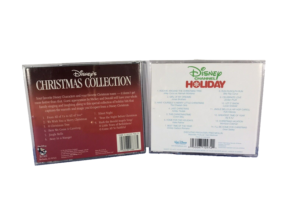 2 Lot CD Disney Christmas Collection Disney Channel Holiday Bundle ...