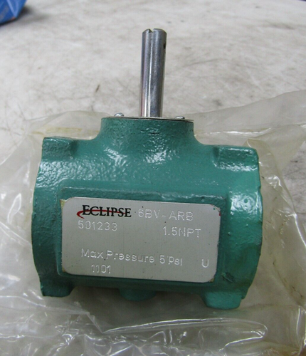 💥NEW ECLIPSE 1.5 NPT 6BV-ARB BUTTERFLY VALVE 5 PSI MAX PRESSURE 501233 ...