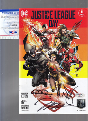 Jim Lee Signed DC Justice League Day 2017 Comic Book Autograph Sinclair ...